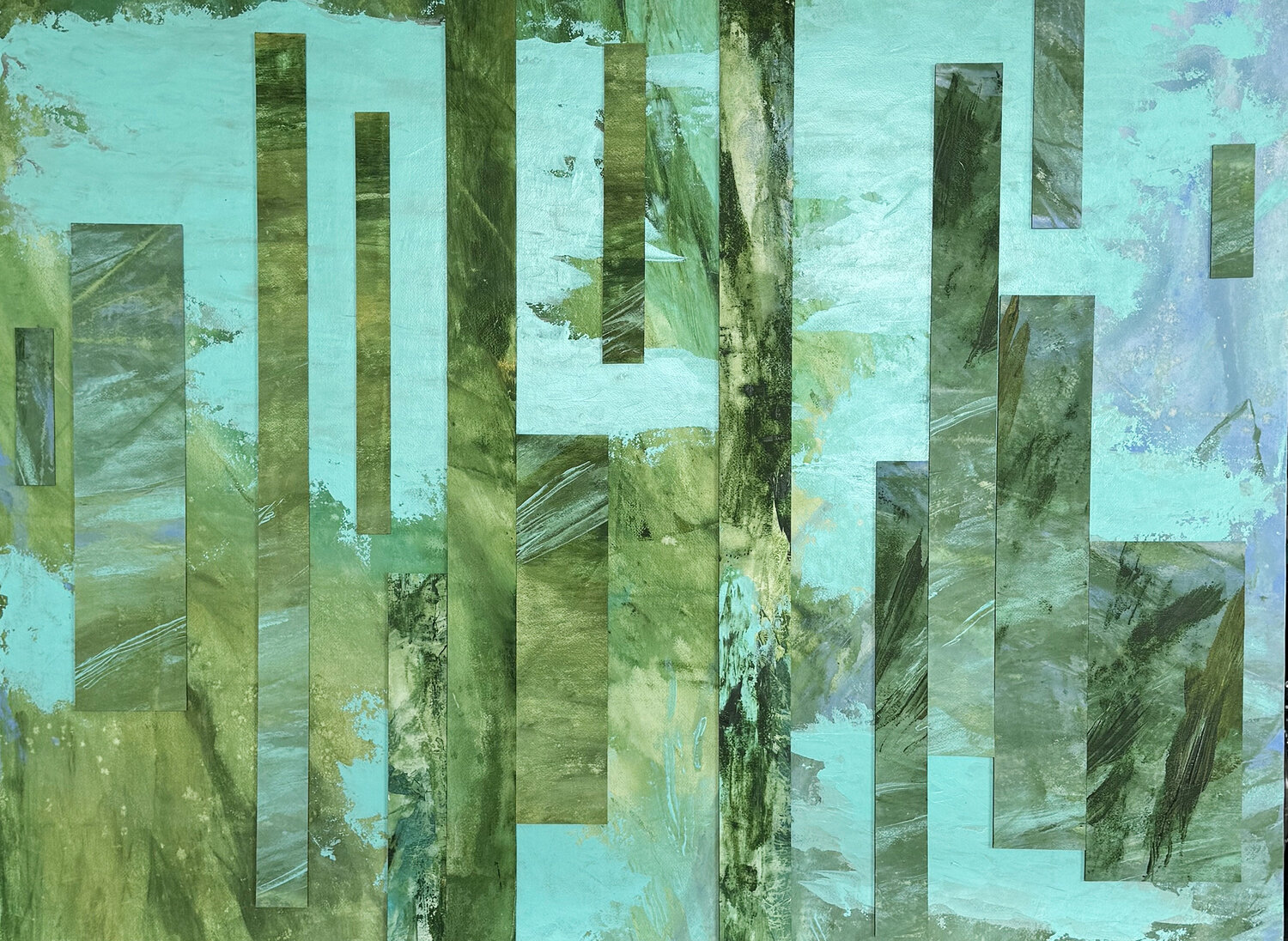 Lily Pond by Nancy Wyllie (2024) : Painting Acrylic on Wood - Singulart