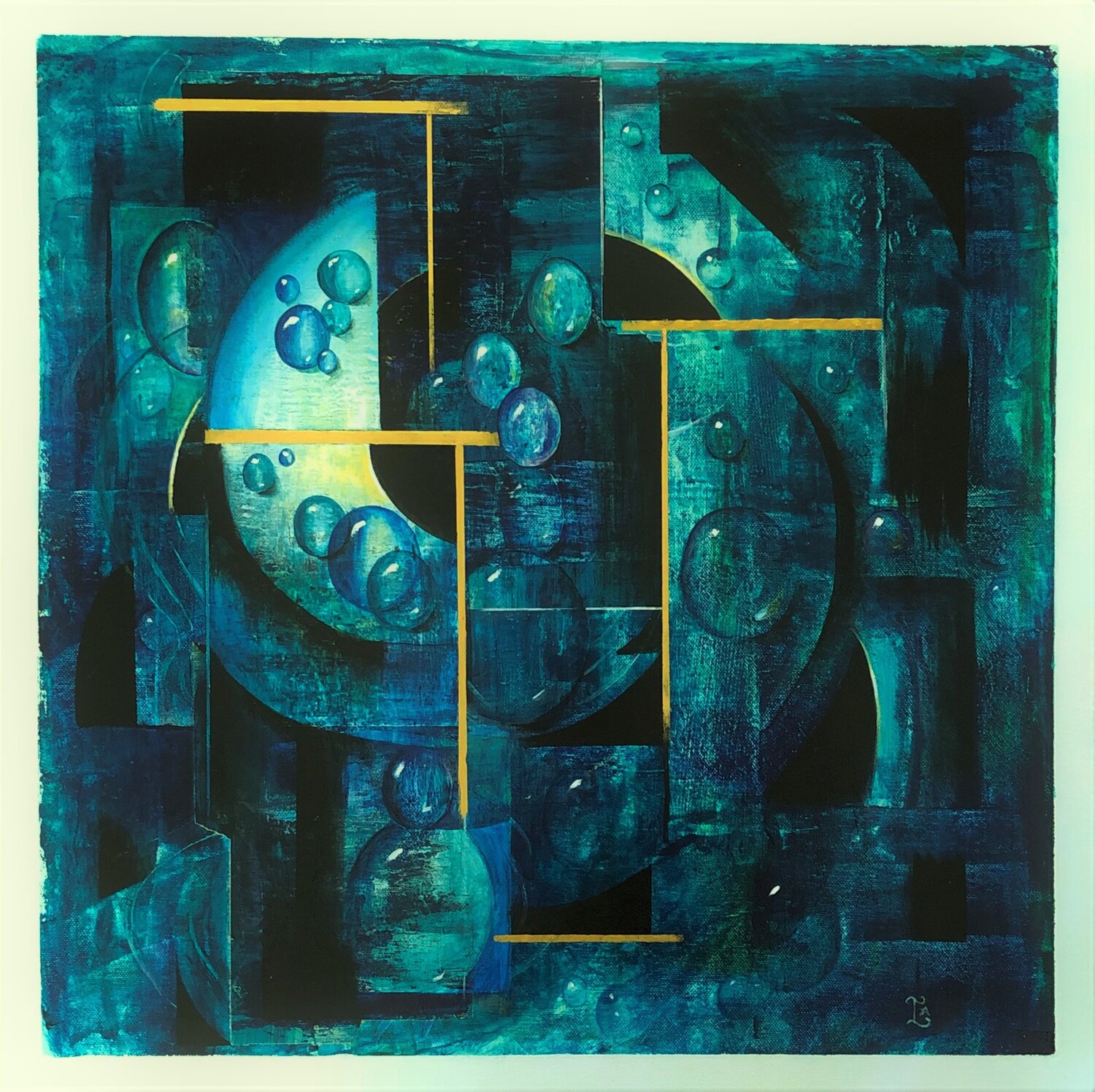 Pond by Louise Adams (2021) : Painting Acrylic on Canvas - Singulart