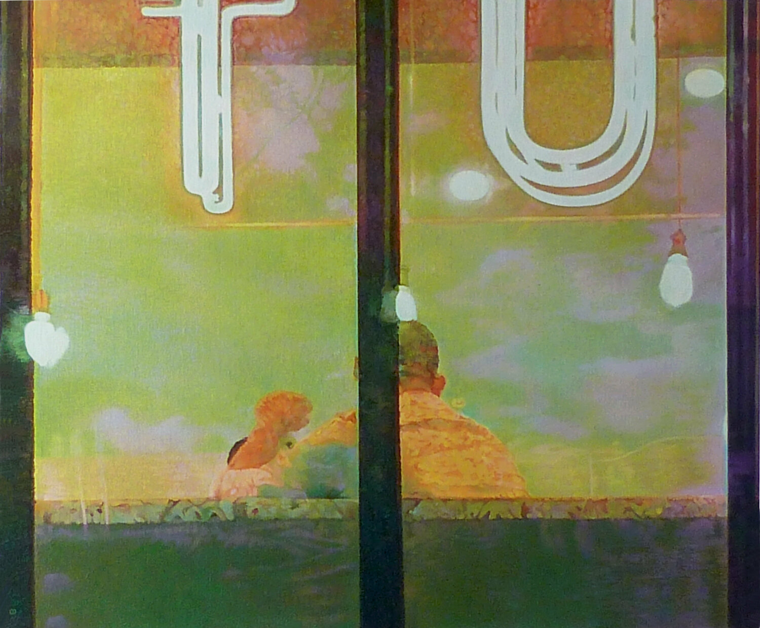 Open bar by Charlie Bobo (2021) : Painting Oil on Canvas - Singulart