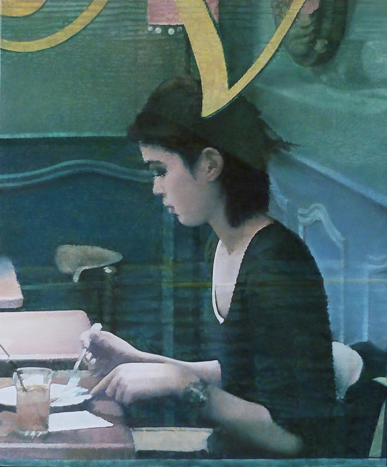 Agathe enluminée by Charlie Bobo (2022) : Painting Oil on Canvas ...