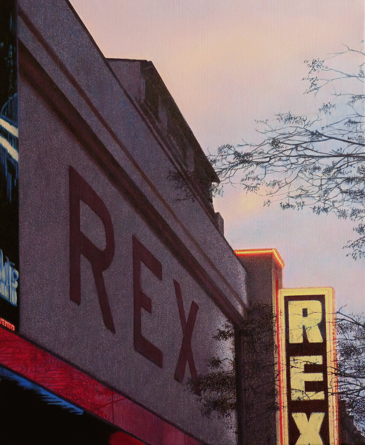 Cinéma permanent de Charlie Bobo (2012): Pintura Óleo en Lienzo - Singulart