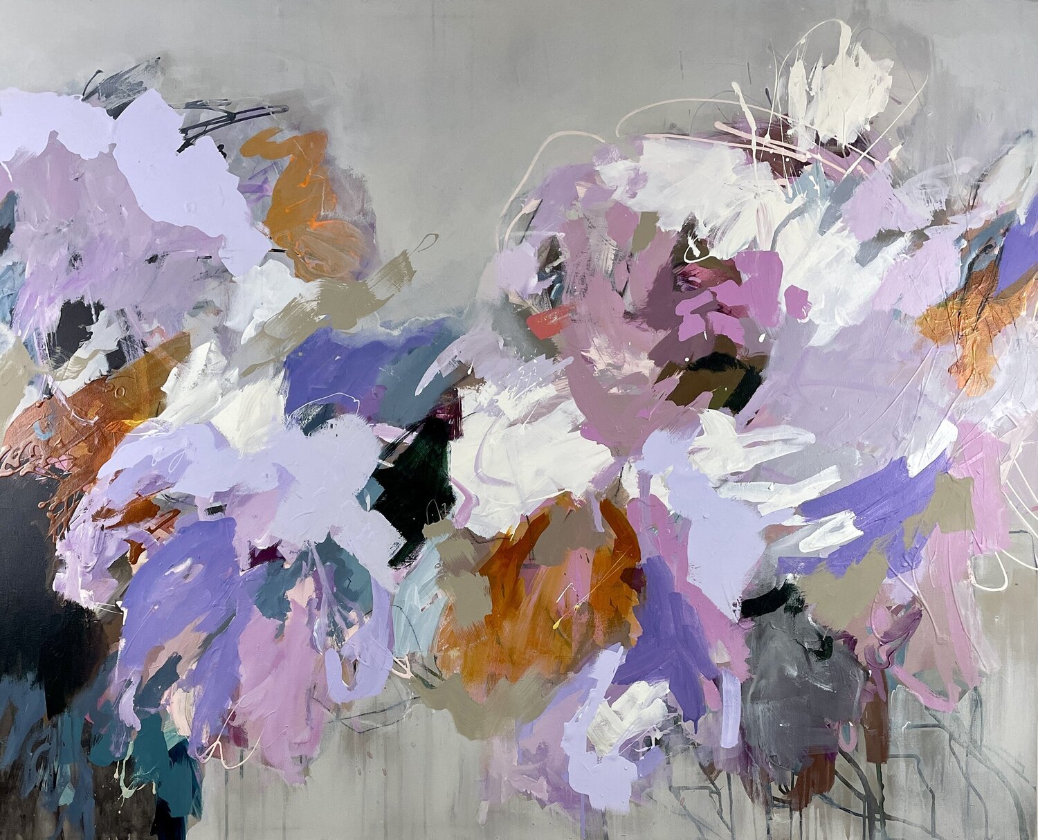 Painted Desert by Sandy Palasti (2022) : Painting Acrylic, Graphite on ...