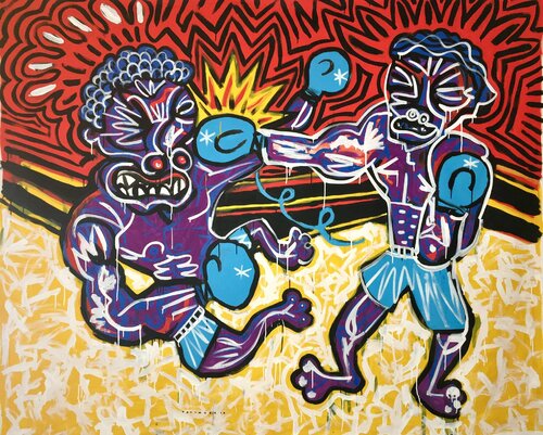 Une fin glorieuse by Stéphane Cattaneo (2021) : Work on Paper Gouache ...