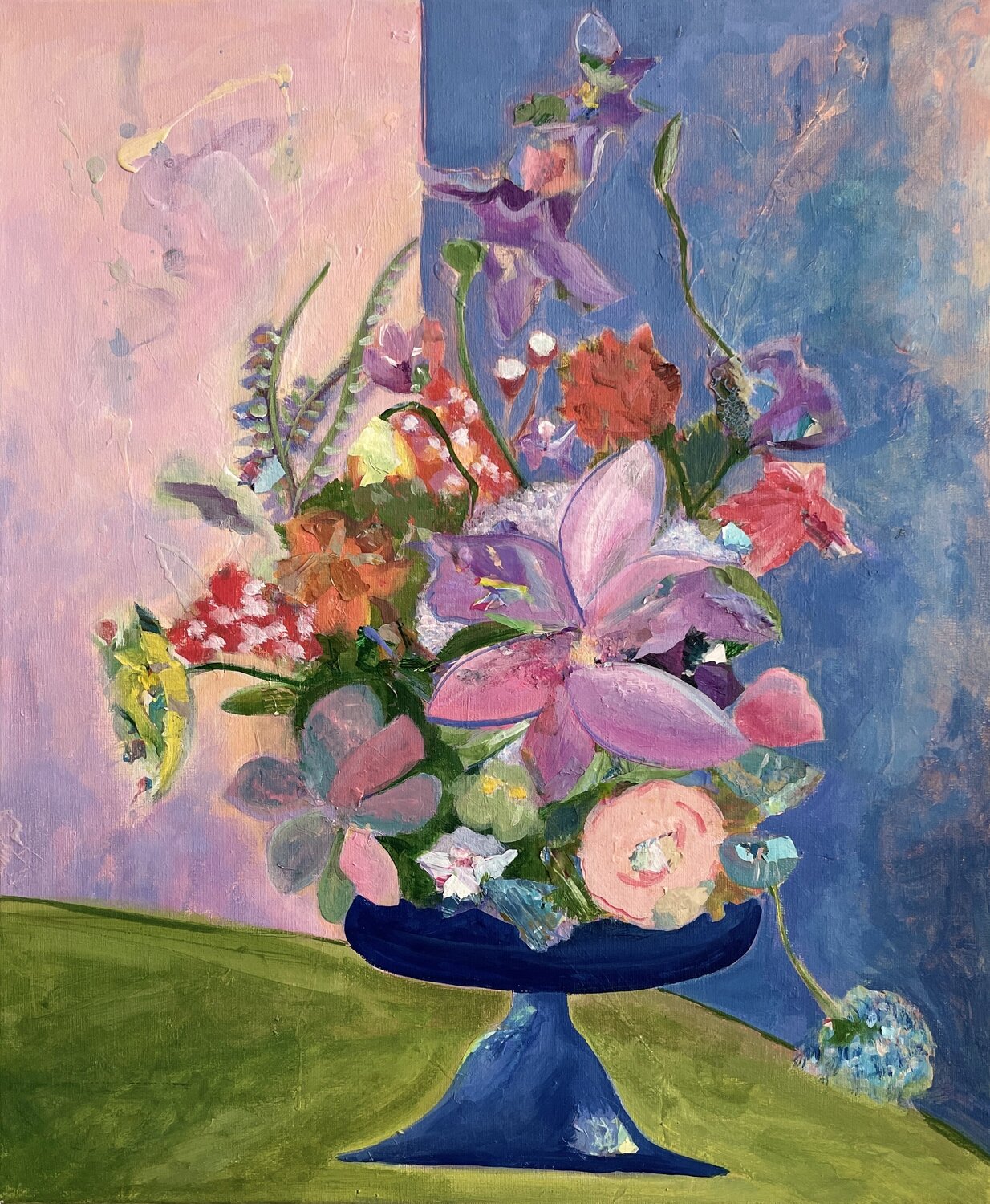 The vase I got from Mona by Yunn Ru Soo (2023) : Painting Acrylic on ...