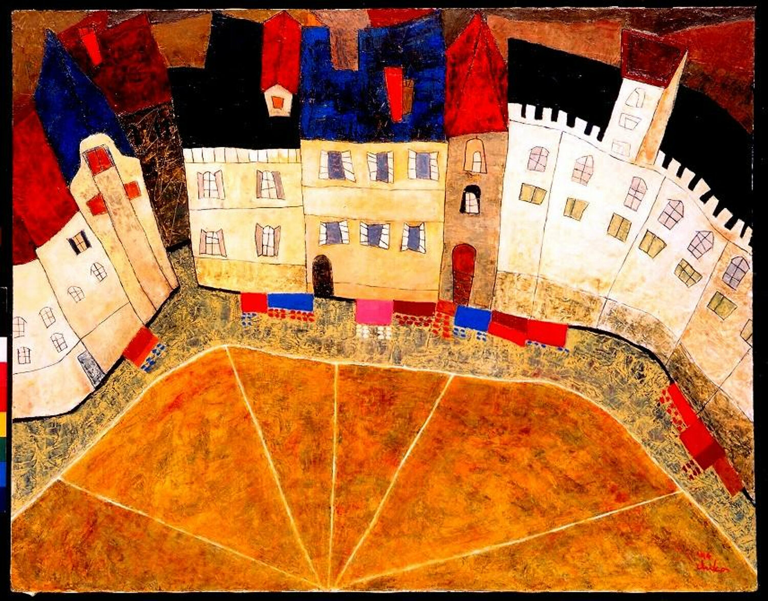 Siena-Campo Square by 千佳子 伊藤 (2020) : Painting Oil on Canvas - Singulart