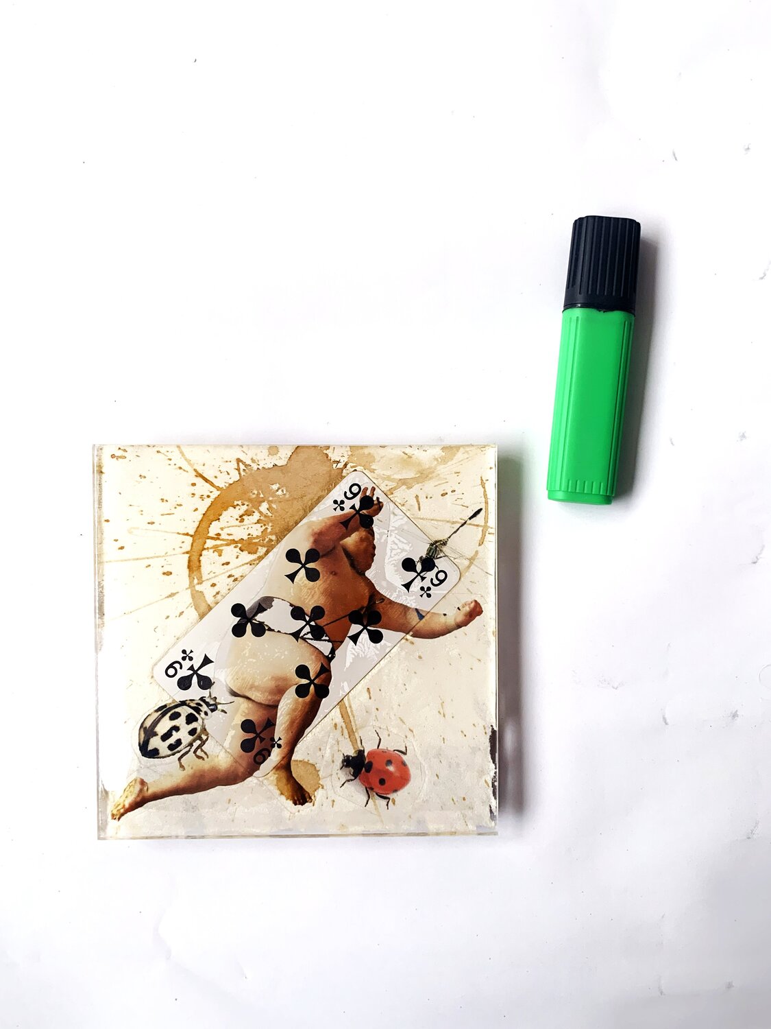 SPIRITO 9 TREFLE COCINELLE SUMO by Nental (2025) : Painting Collage on ...