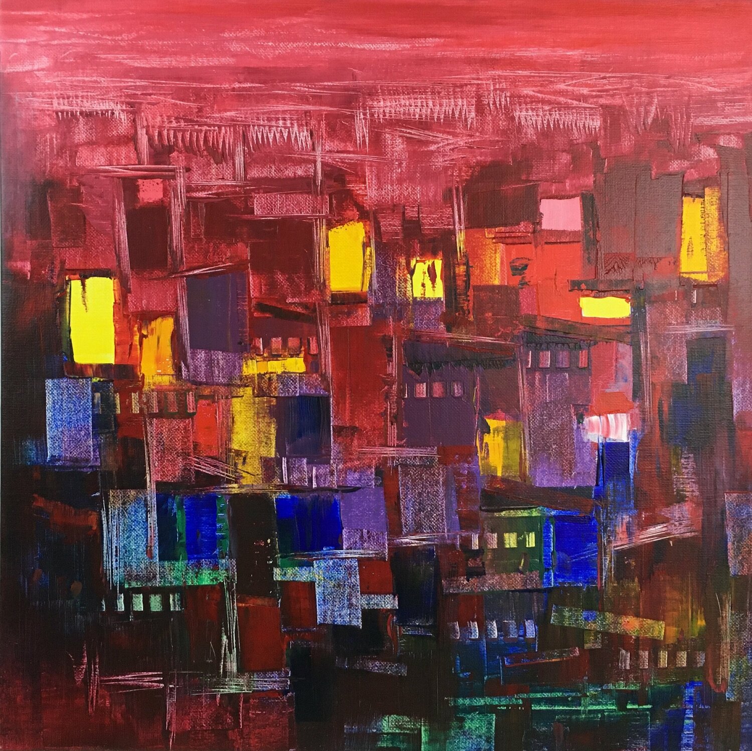 Paesaggio urbano 19 by Antonio Perilli (2021) : Painting Oil on Canvas ...