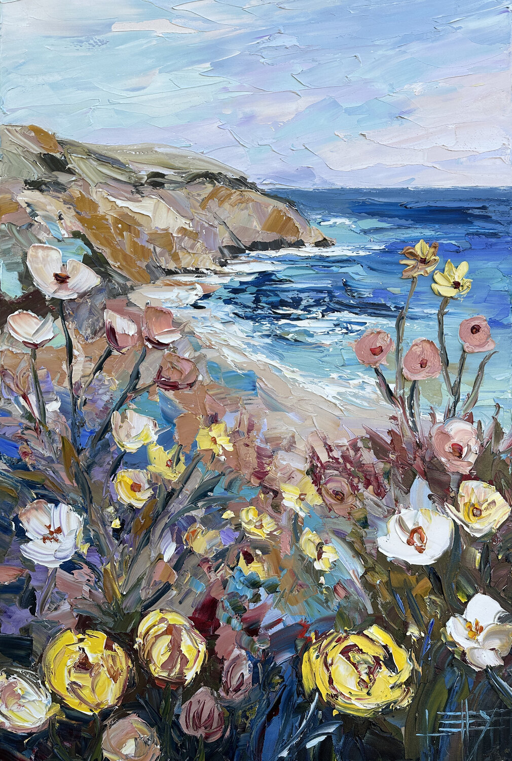 Coastal Palette by Lisa Elley (2024) : Painting Oil on Canvas - Singulart
