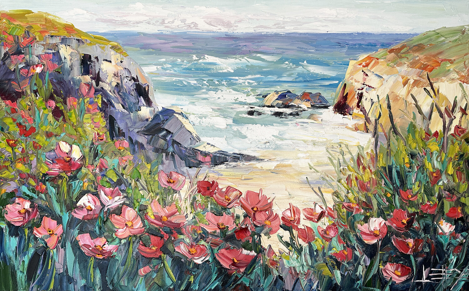 Beneath the Surface de Lisa Elley (2024): Pintura Óleo en Lienzo ...