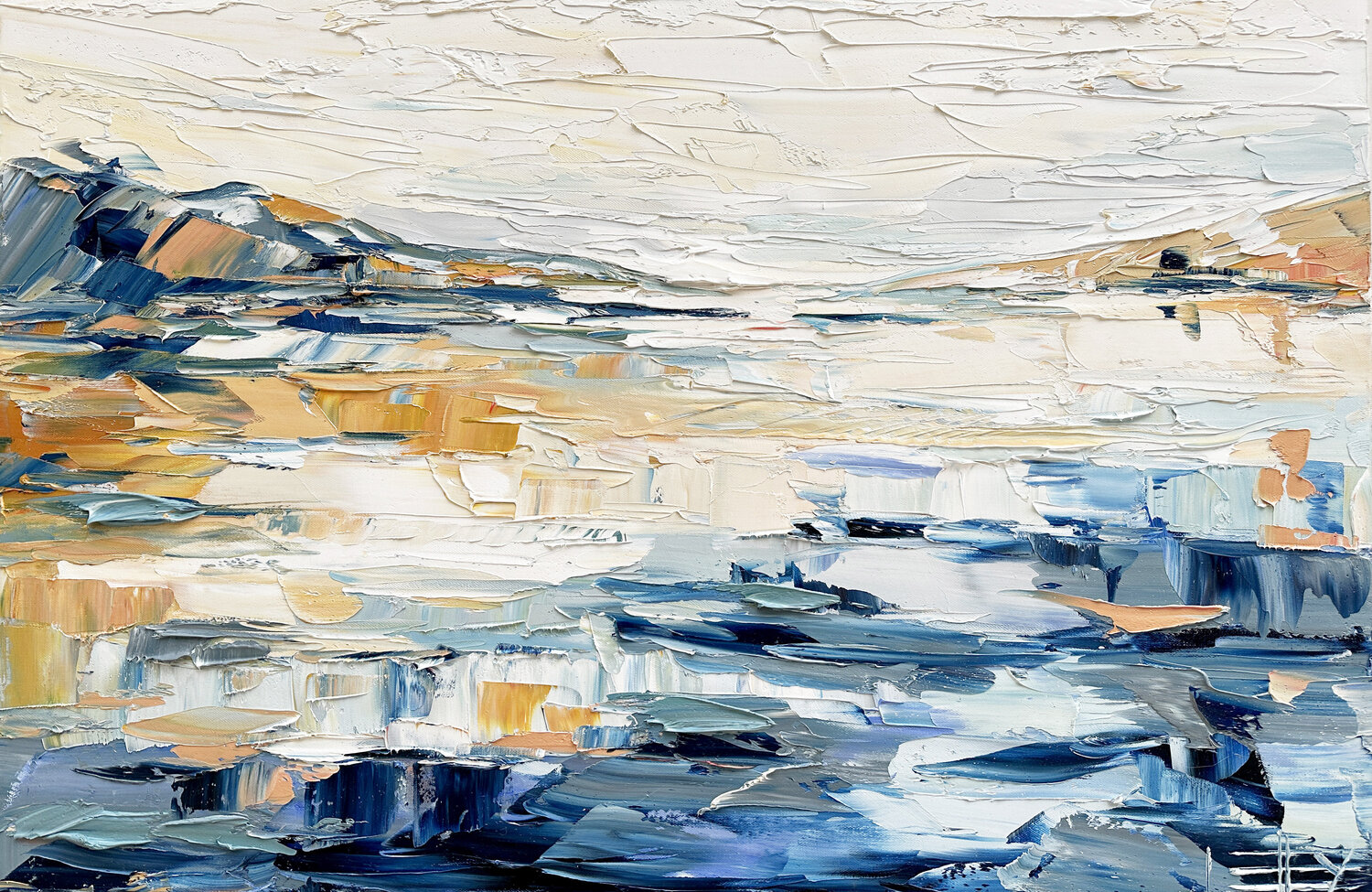 Drift and Flow by Lisa Elley (2025) : Painting Oil on Canvas - Singulart