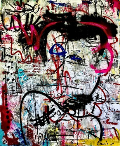 What lies behind Surface by Maico Camilo (2021) : Painting Acrylic, Wax ...