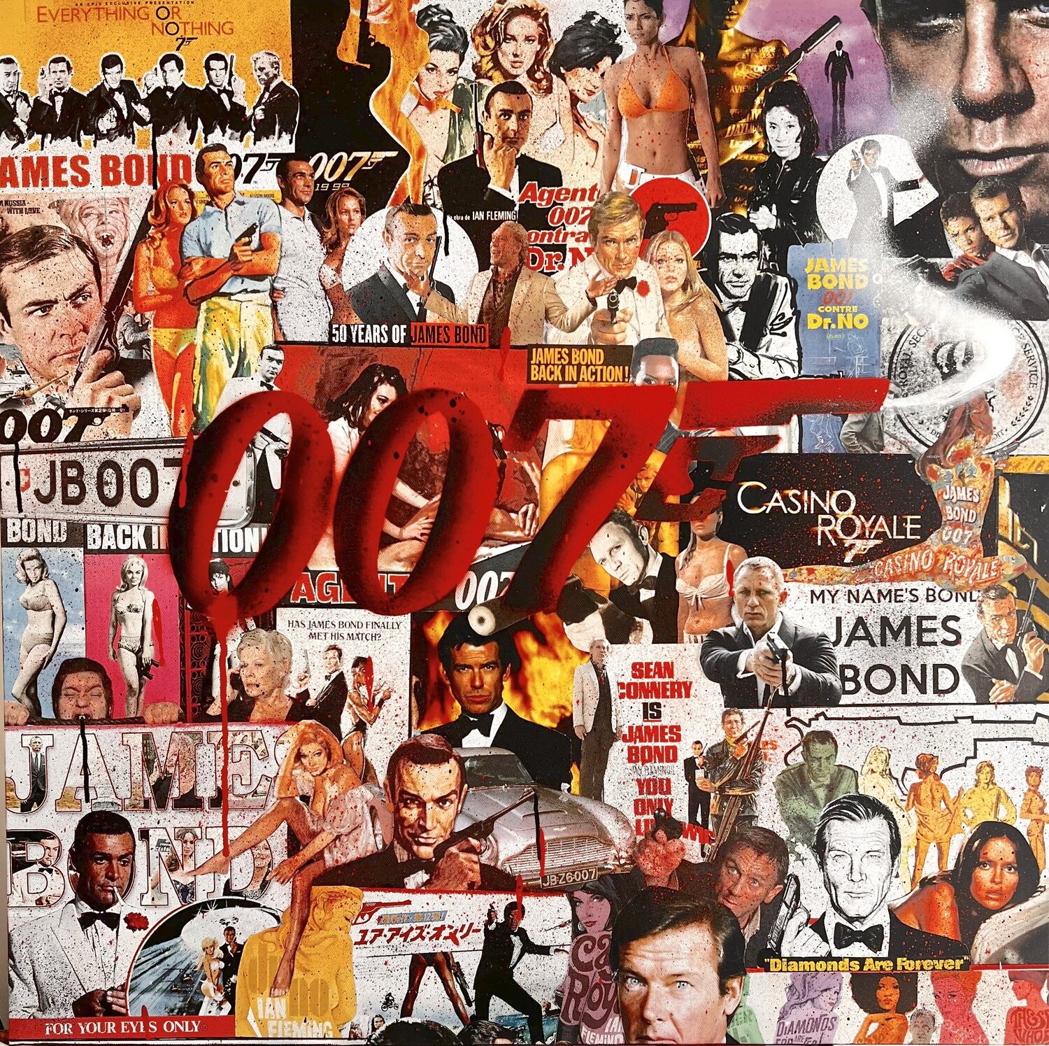 JAMES BOND 2 by jo y posso (2022) : Print Giclée print on Canvas - Singulart