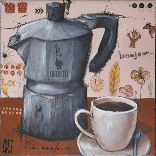 La fenêtre by Joël Arfi (2018) : Painting Acrylic, Wax on Linen - SINGULART