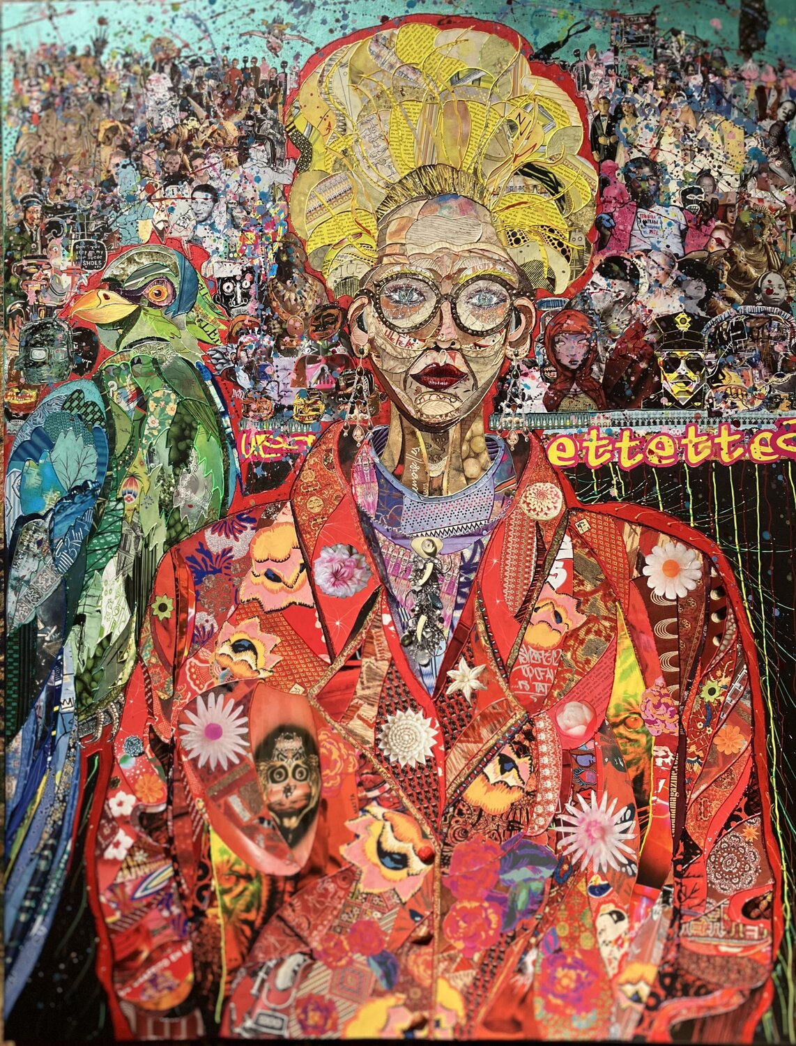 Dalila and Samson by Moira McAinsh (2023) : Painting Acrylic, Collage ...