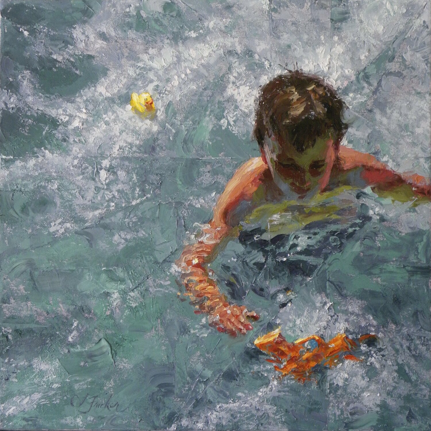 Water Pistol Fractal by Lisa Fricker (2015) : Painting Oil on Canvas ...