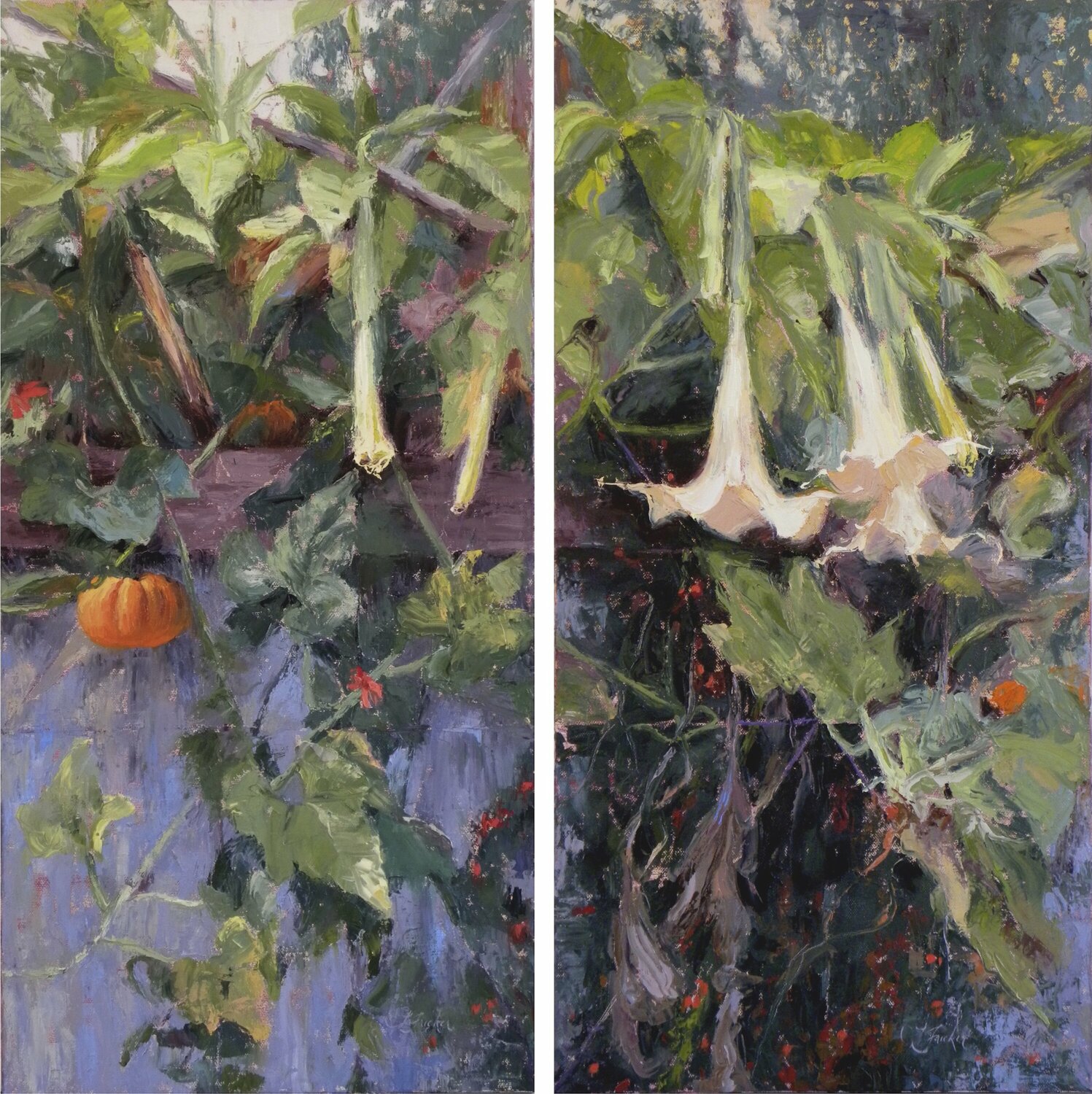 Late Summer I & II by Lisa Fricker (2014) : Painting Oil on Canvas ...