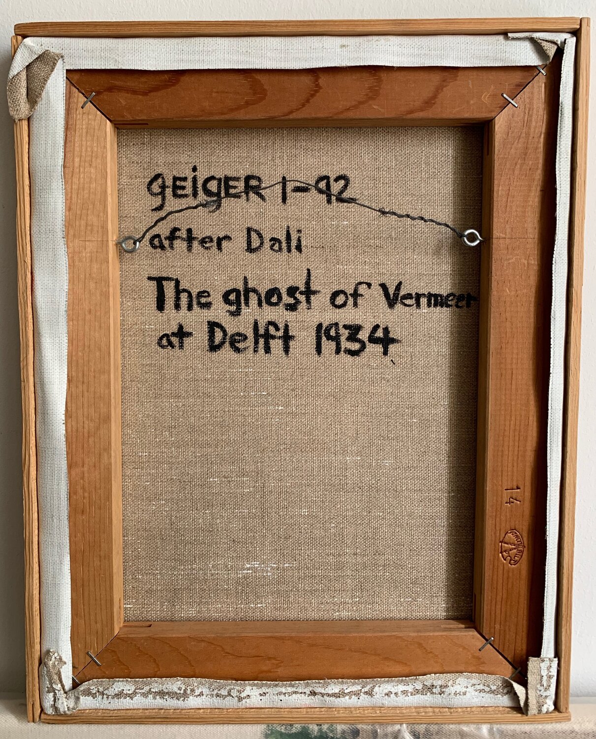The Ghost of Vermeer from Delft by Tony Geiger (1992) : Painting Oil on ...