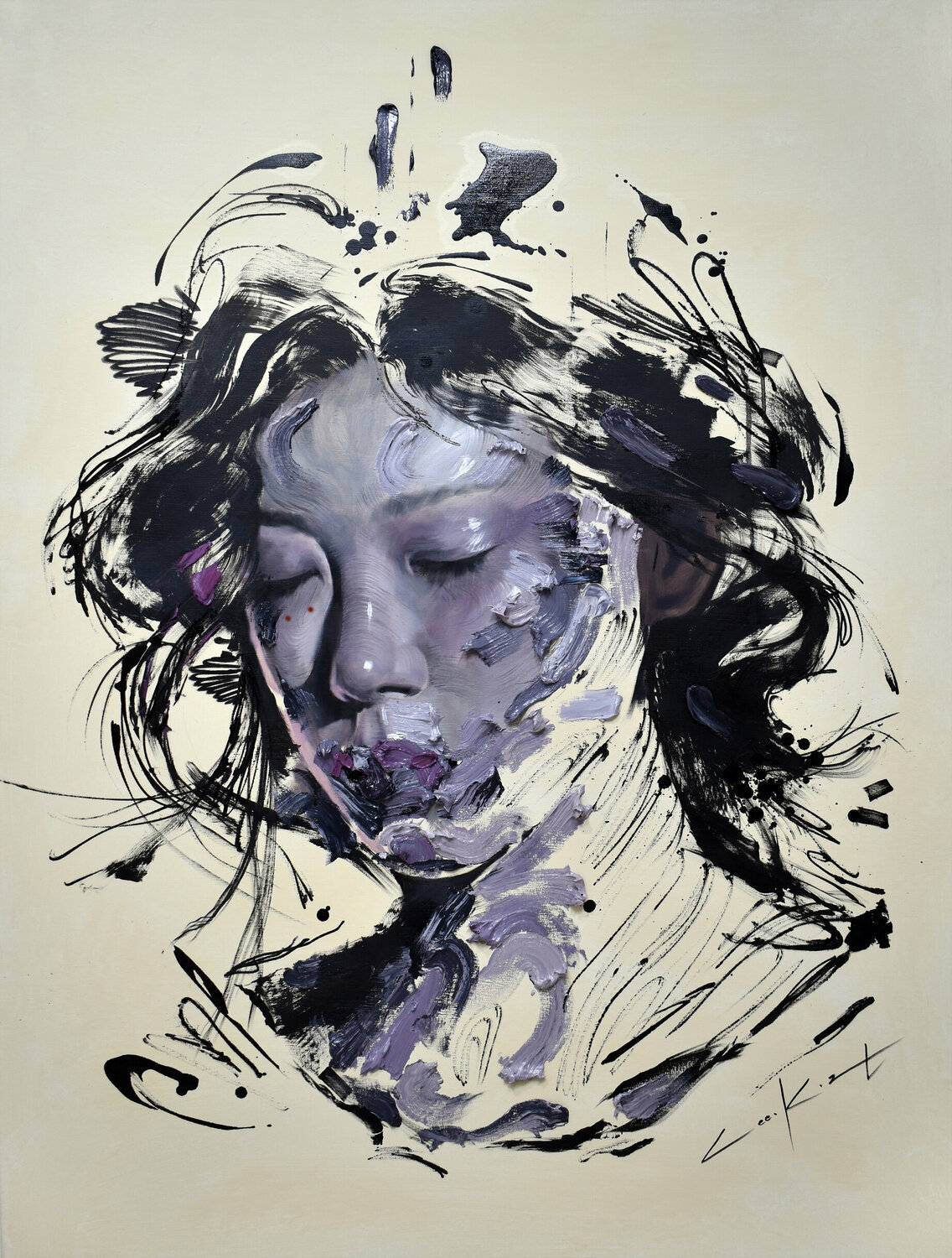 Untitled#P2015 de Lee Killust (2021) : Peinture Huile sur Toile - SINGULART