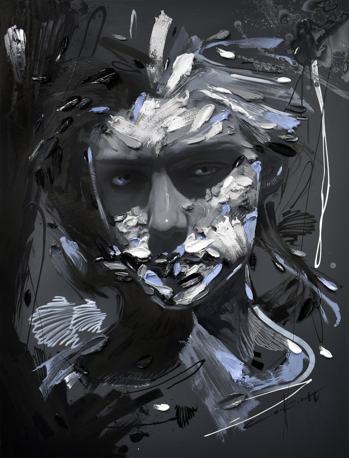 Untitled#P2210 by Lee Killust (2022) : Painting Oil on Canvas - SINGULART