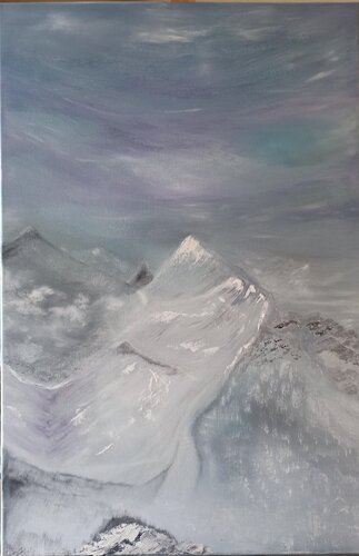 Écrins by Marie Raynaud (2022) : Painting Oil on Canvas - Singulart