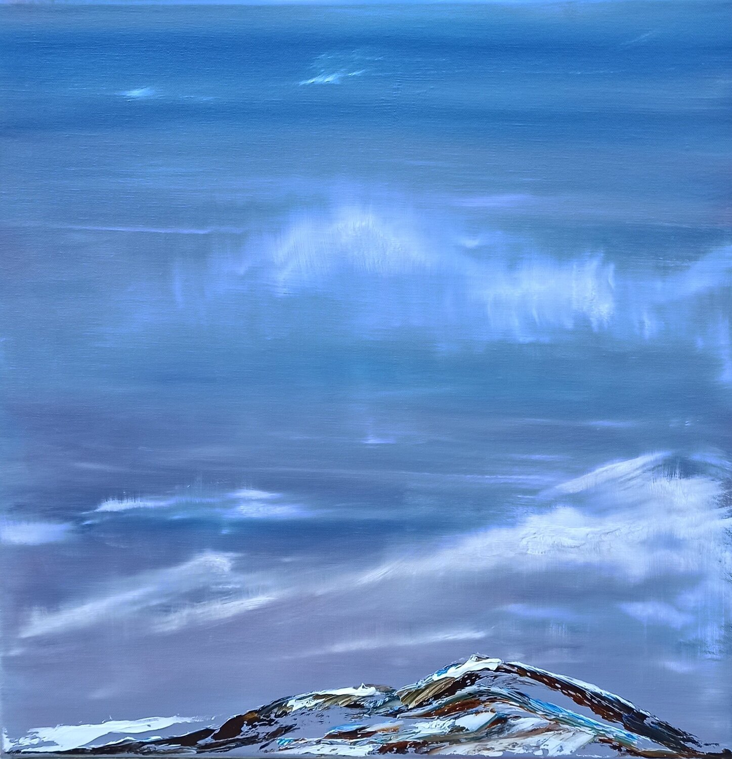 Le souffle des hauteurs de Marie Raynaud (2022) : Peinture Huile sur ...