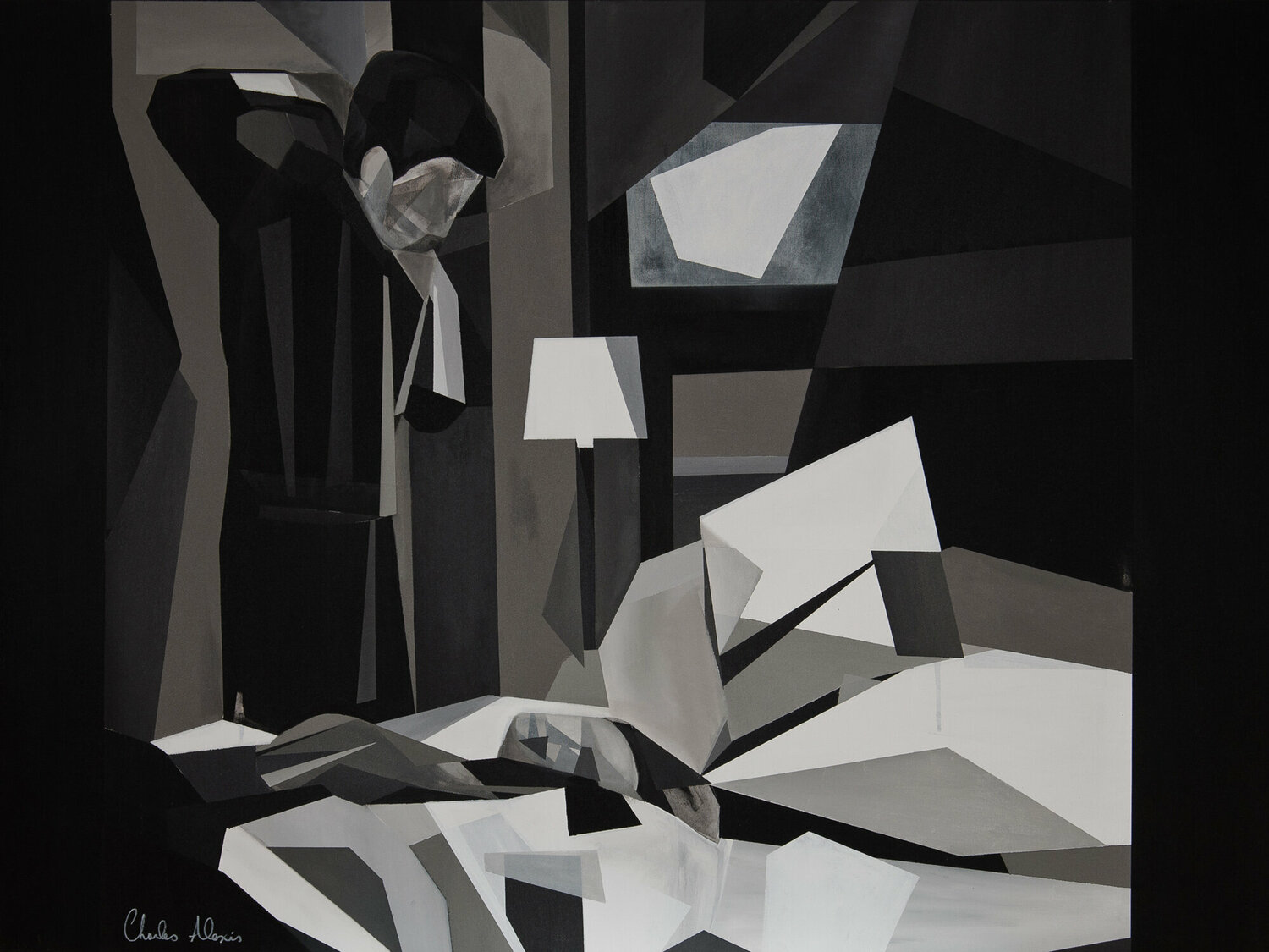 Axes von Charles Alexis (2012): Malerei Acryl auf Leinwand - SINGULART