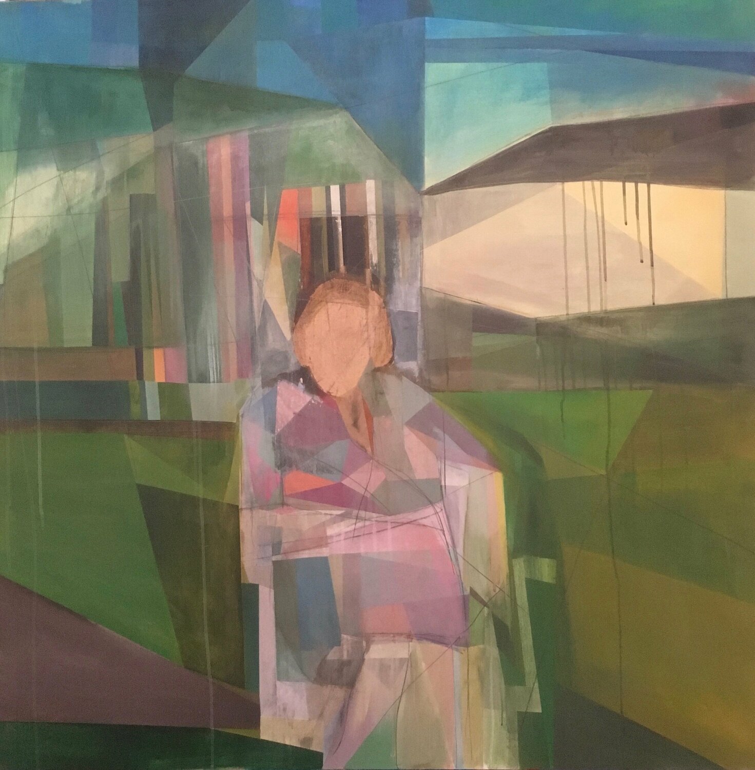 Côté Jardin by Charles Alexis (2016) : Painting Acrylic, Collage on ...