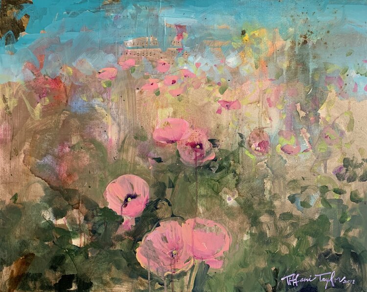 Pink Poppies Painting