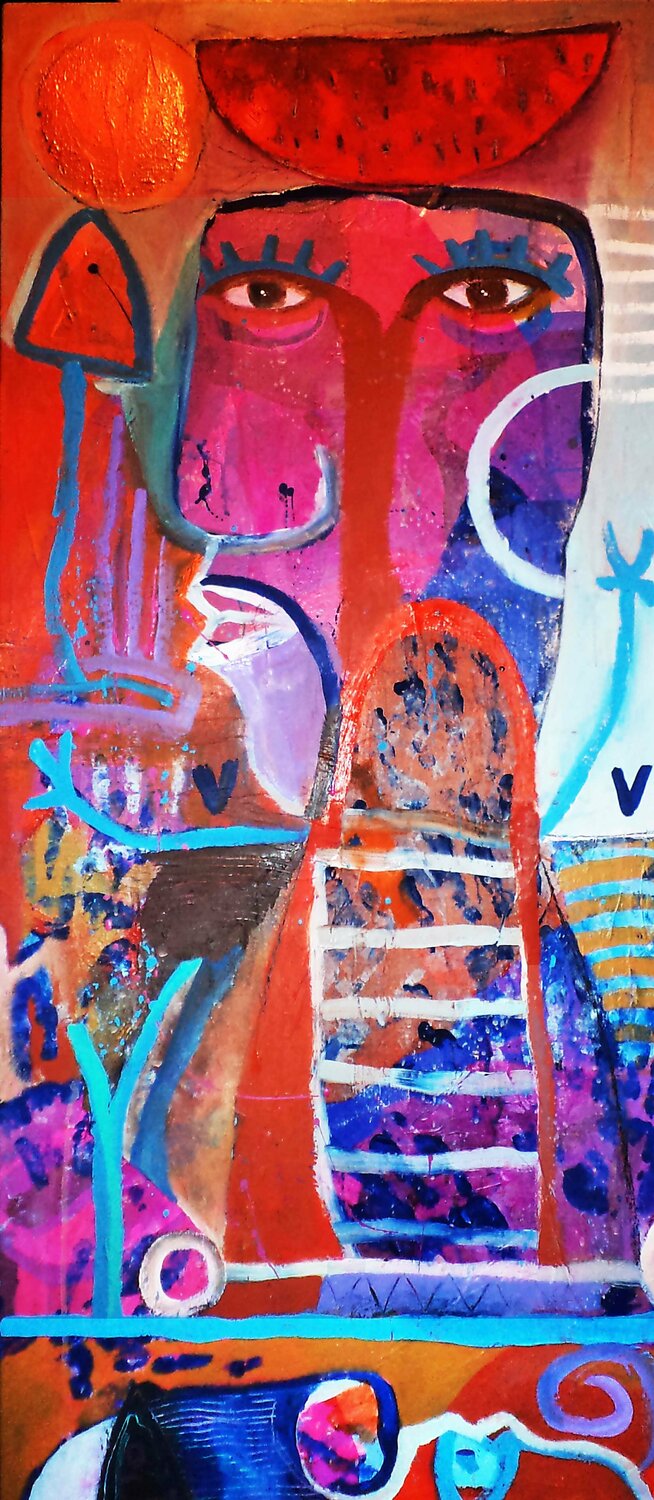 EL ERRANTE by Jaime Lupercio (2015) : Painting Oil, Collage on Canvas ...