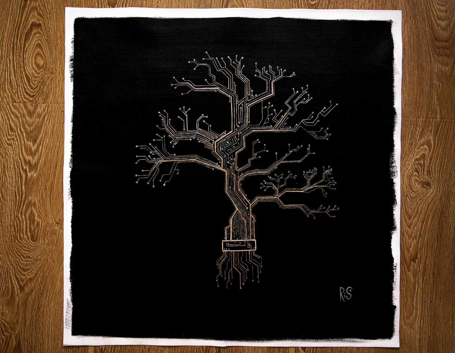 THE ANDROID ECOSYSTEM. TREE - conceptual tree on black background ...