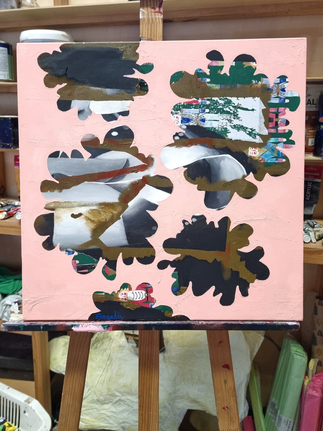 Mnemonic Blooms by Vera Fonseka (2024) : Painting Acrylic, Oil on ...