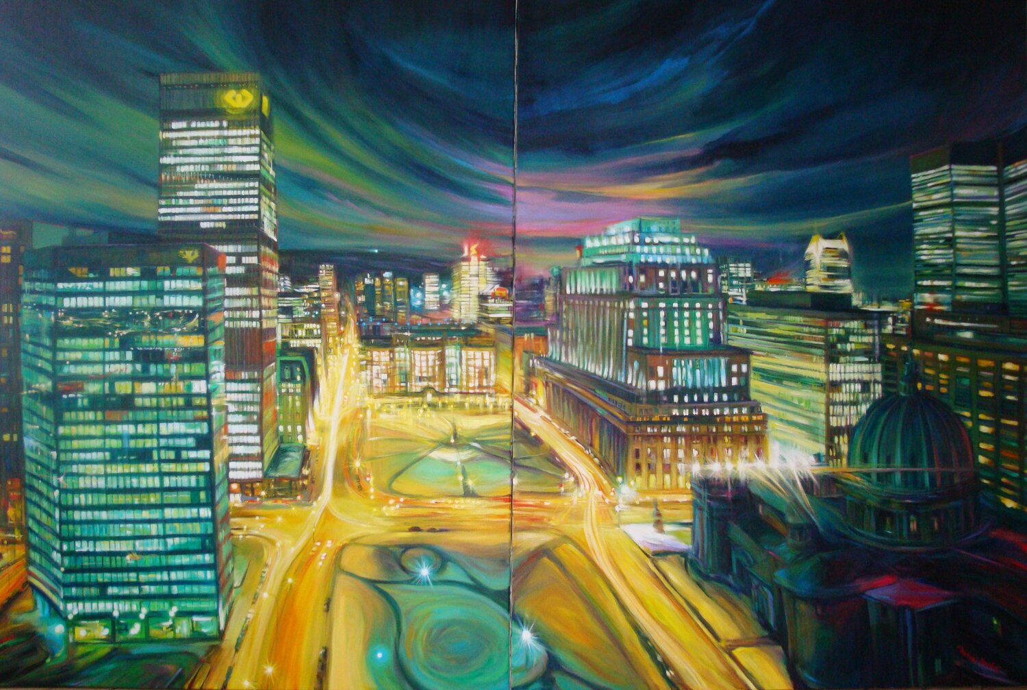 East and West side story by Sylvie Lavenac - Bouliet (2019) : Painting ...