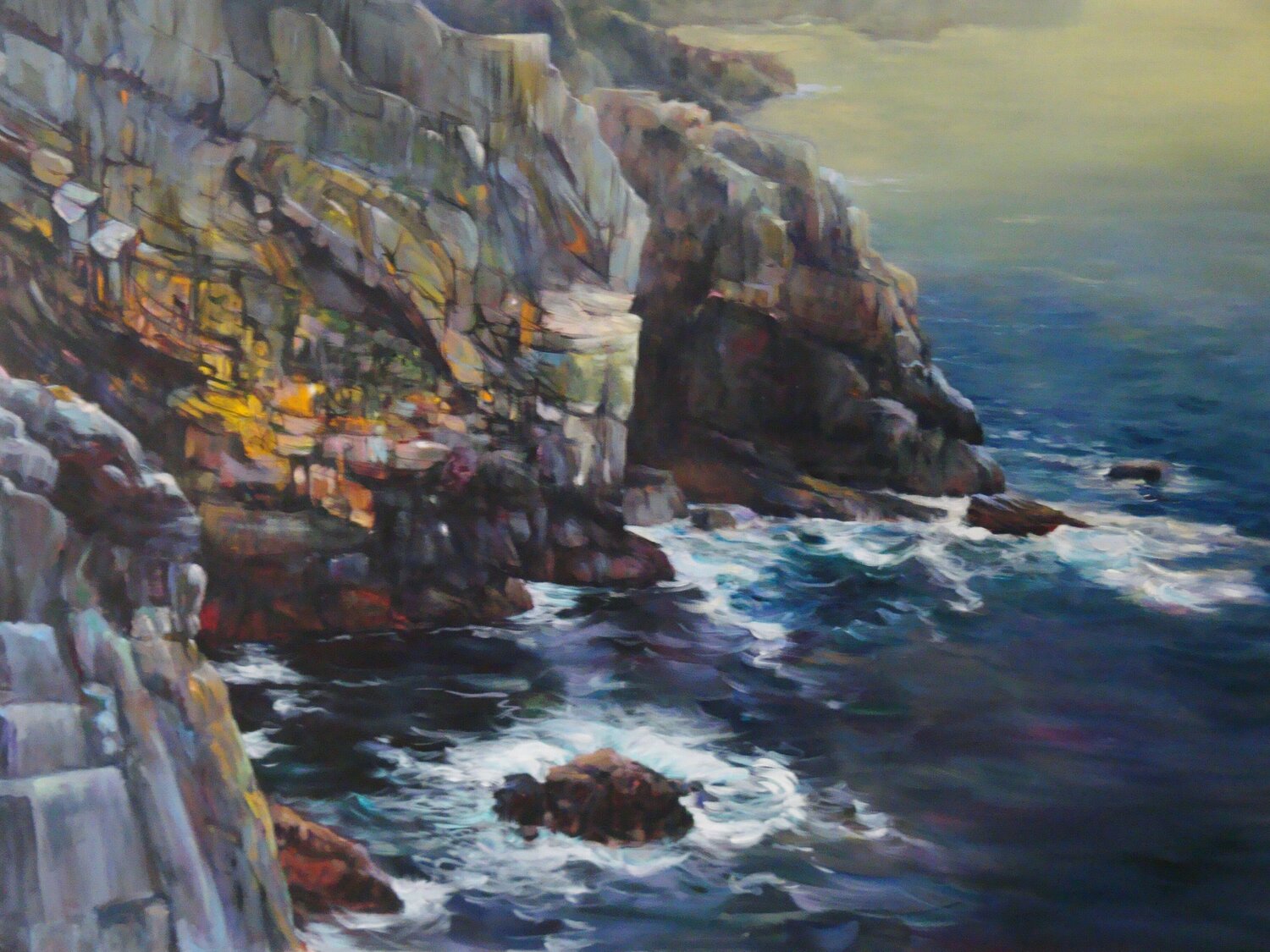 Falaise von Sylvie Lavenac - Bouliet (2019): Malerei Acryl auf Leinwand ...