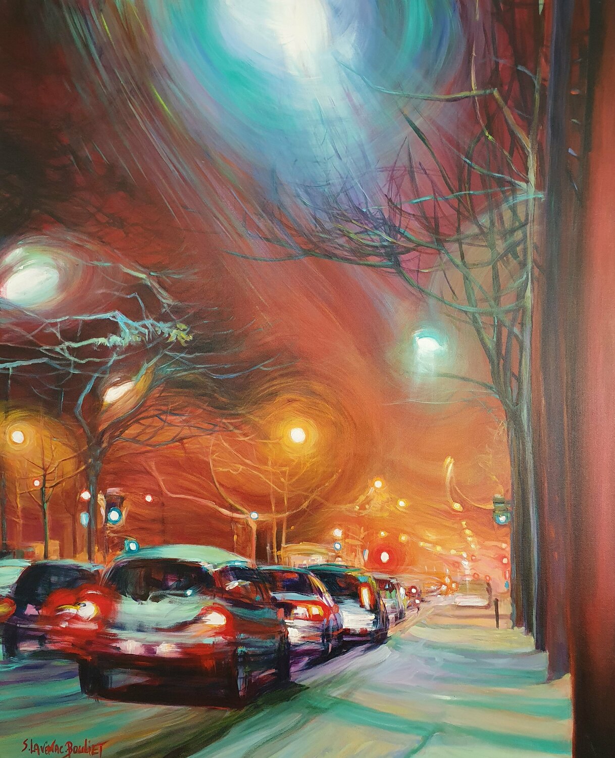 Rue Froidevaux by Sylvie Lavenac - Bouliet (2020) : Painting Acrylic on ...