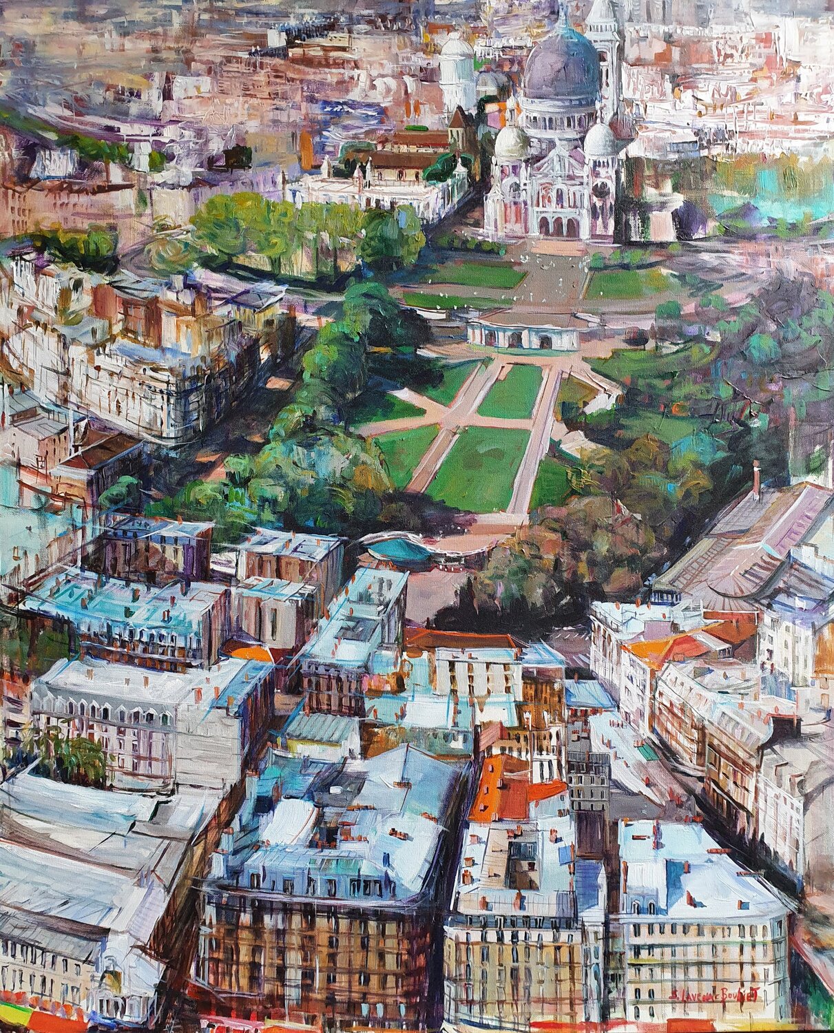 La belle ville by Sylvie Lavenac - Bouliet (2022) : Painting Acrylic on ...