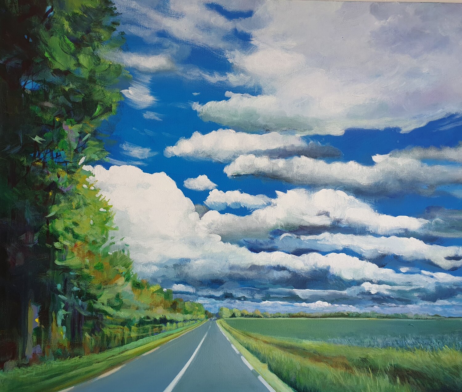Au bout de la route de Sylvie Lavenac - Bouliet (2023) : Peinture ...