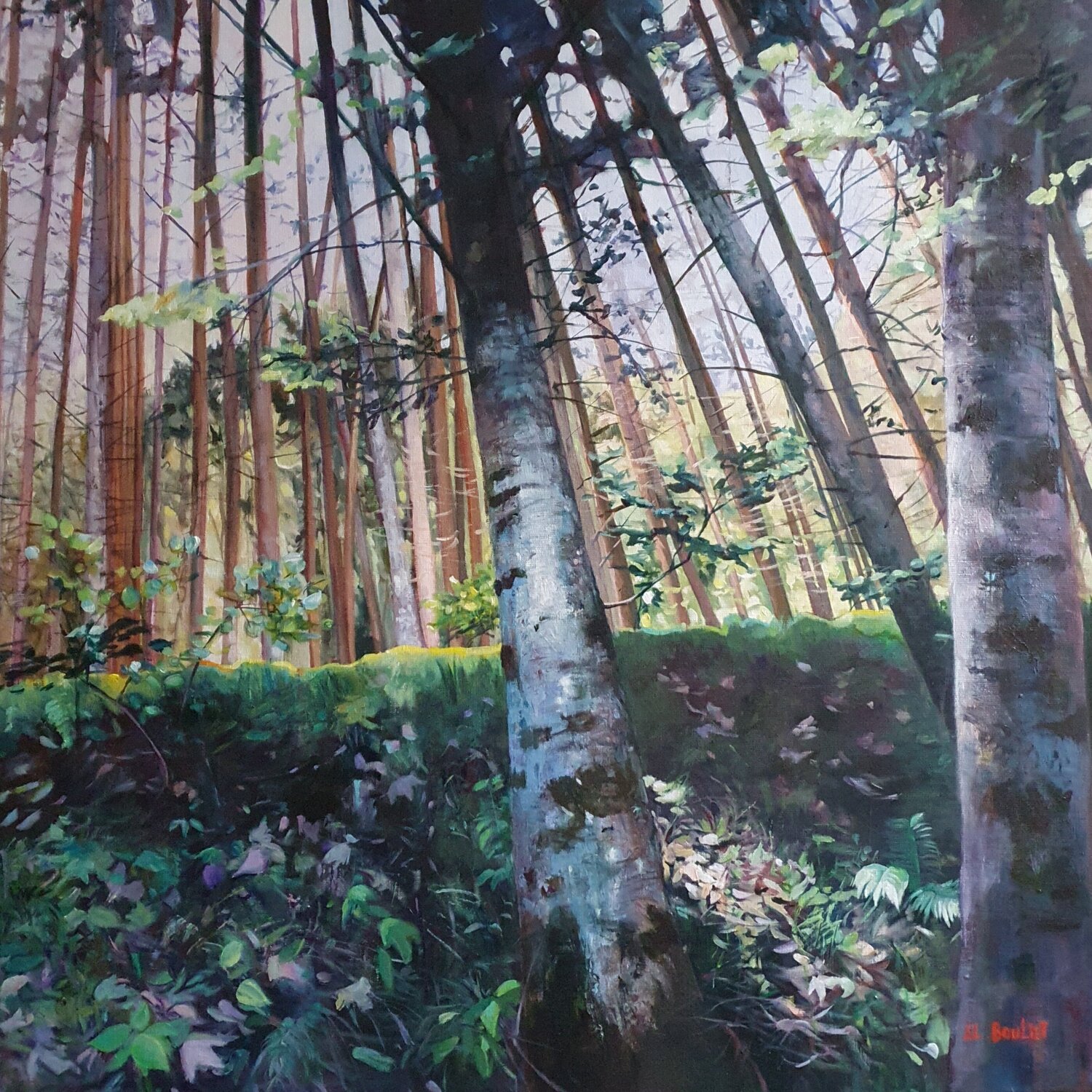 Le talus by Sylvie Lavenac - Bouliet (2024) : Painting Acrylic on ...