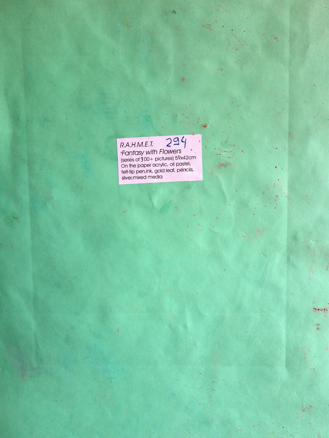 Fantasy with Flowers 294 by Rakhmet Redzhepov (2025) : Work on Paper ...