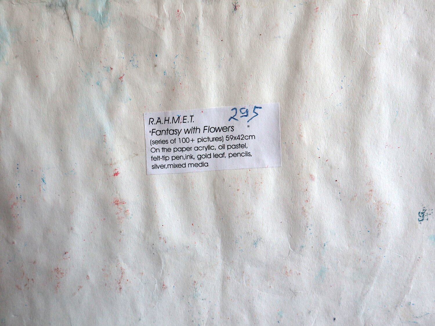 Fantasy with Flowers 295 by Rakhmet Redzhepov (2025) : Work on Paper ...