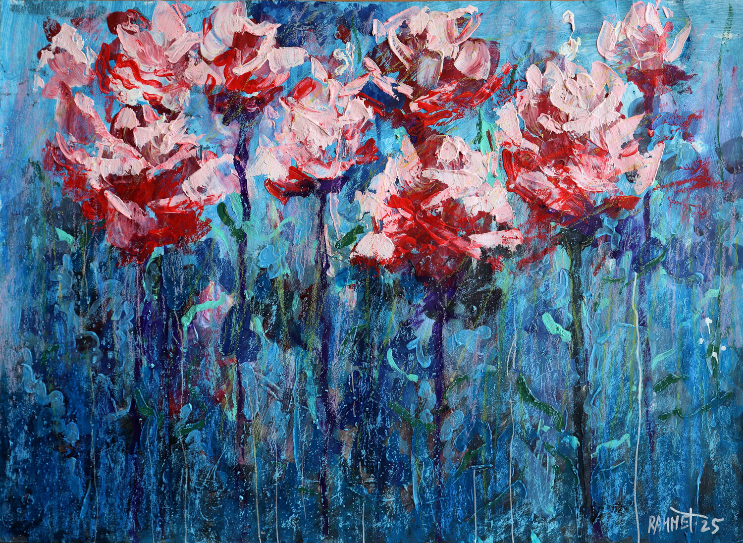 Fantasy with Flowers 295 by Rakhmet Redzhepov (2025) : Work on Paper ...