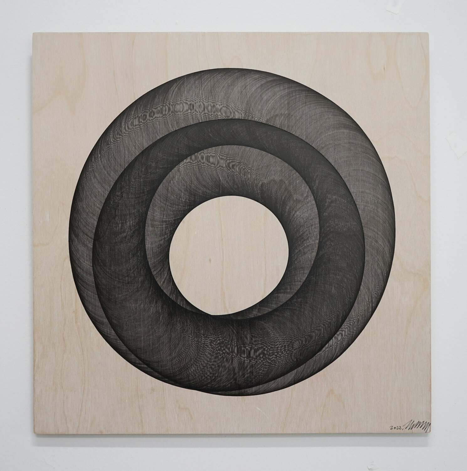 infinity#92 by Cheolyu Kim (2022) : Drawing Pen on Wood - SINGULART