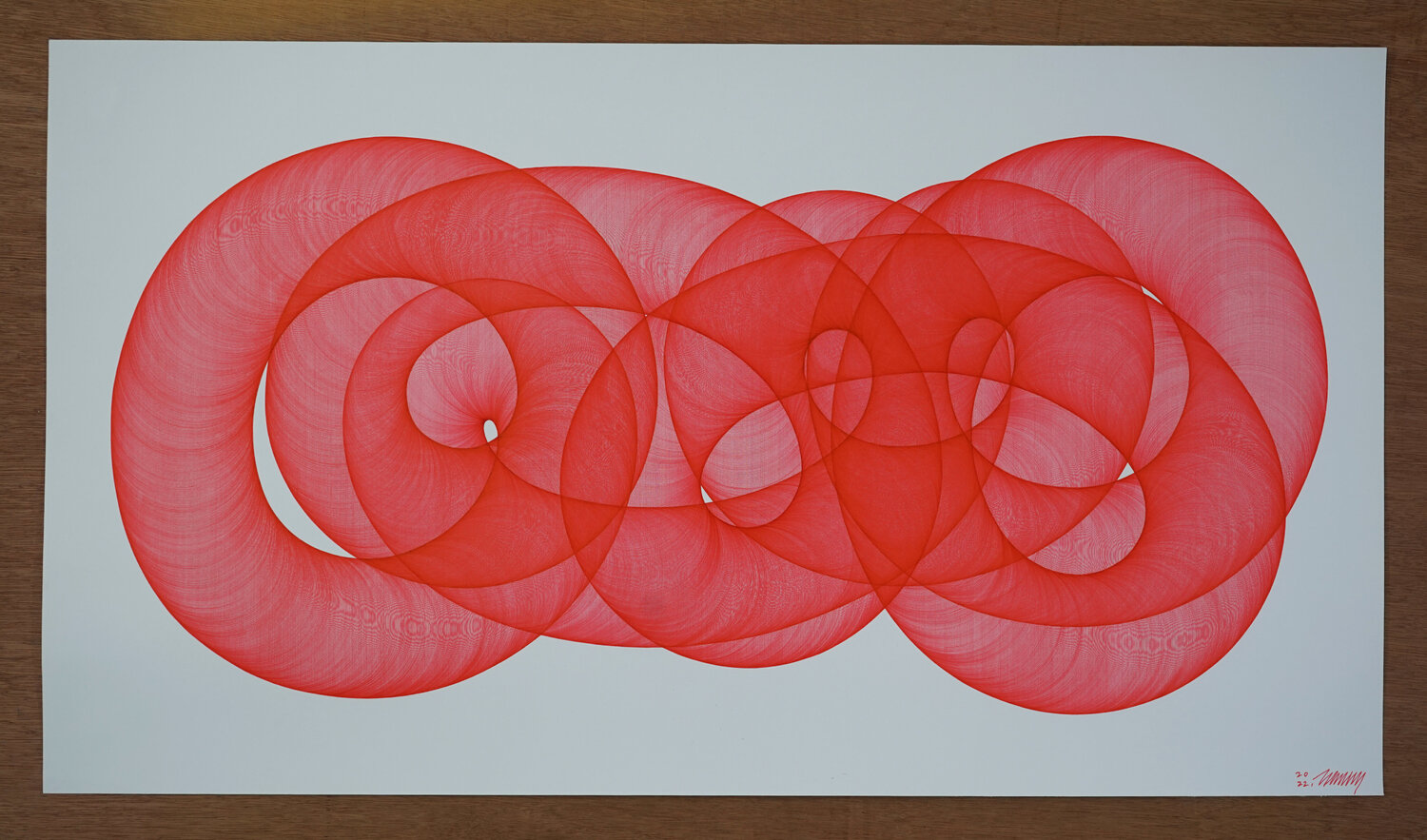 Universe#102 von Cheolyu Kim (2022): Zeichnungen Füller auf Papier ...