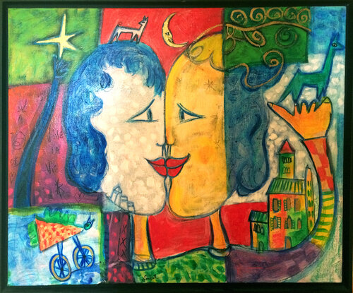 LE BAISER DOUX by Guy Sénécal (2020) : Painting Acrylic on Canvas ...