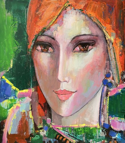 Réflexion by Joëlle Troussier (2023) : Painting Acrylic, Charcoal on ...