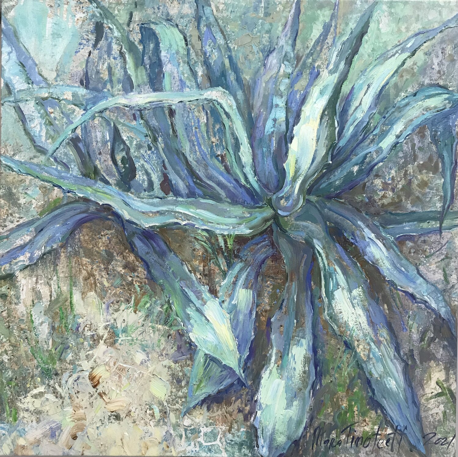 Blue Agave Painting