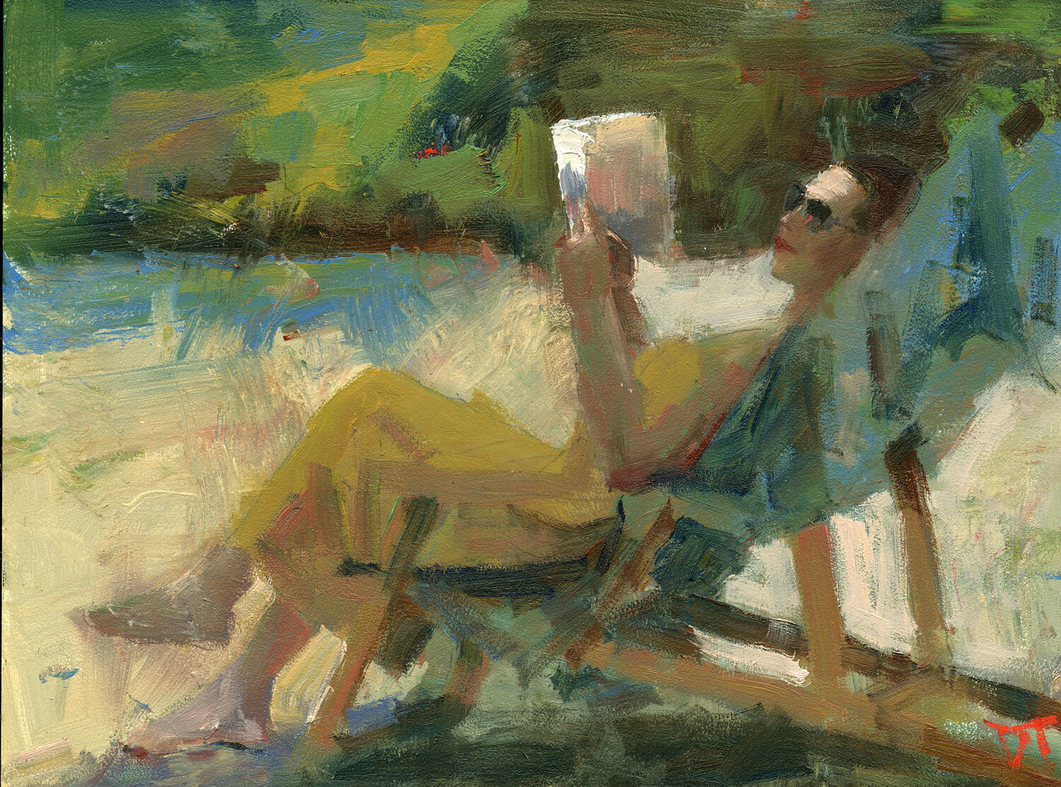 Breathe Easy by Darren Thompson (2023) : Painting Oil on Canvas - Singulart