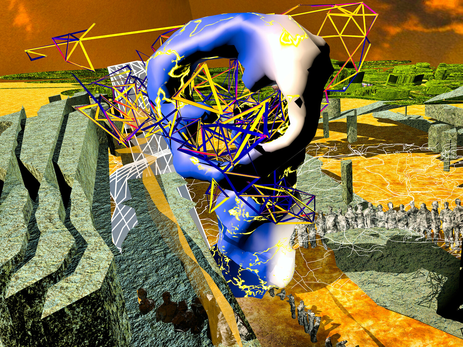 Lines of Demarcation by Markus Riebe (2020) : Other Media Lithography ...