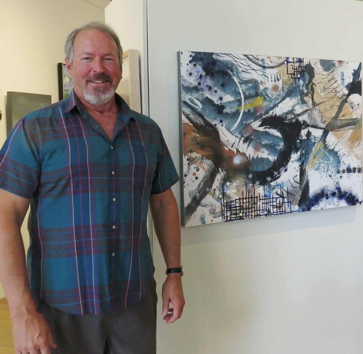 Navigations - Hawk Maze von Stephen Yates (2019): Malerei Acryl, Nessel ...