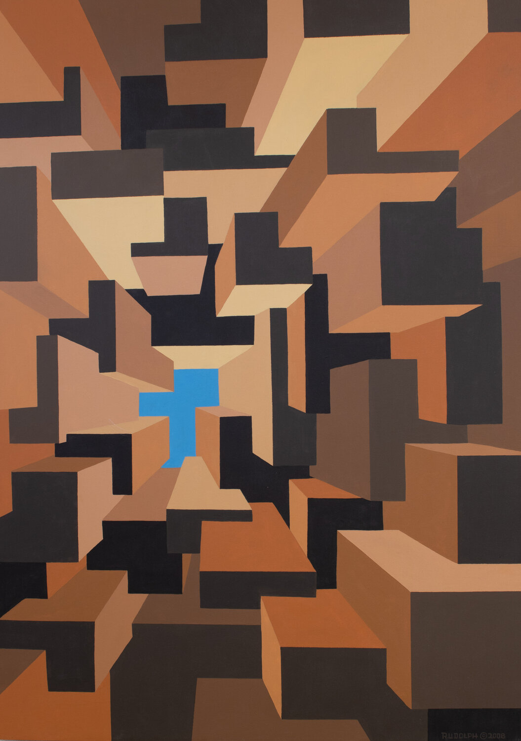 Tunnel's End by David Rudolph (2009) : Painting Acrylic on Canvas ...