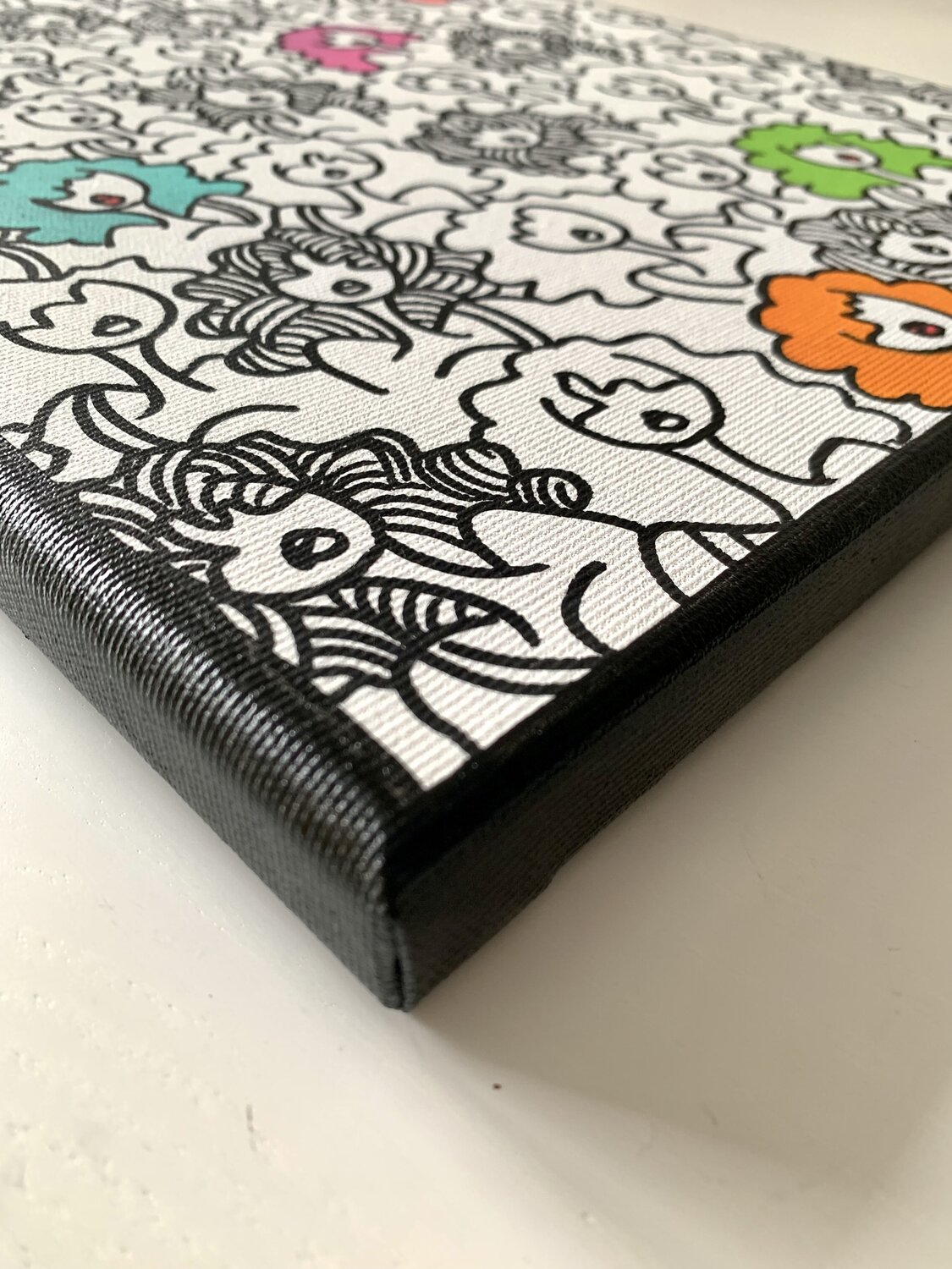 Pop and co by Caroline Montigneaux (2022) : Painting Acrylic, Felt on ...